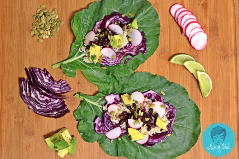 Easy Peasy Red Cabbage Avocado Collard Lettuce Wraps Vegan